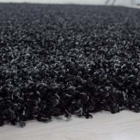 Ayyildiz Kusový koberec DREAM 4000, kulatý, Antracitová Rozměr koberce: 80 cm KRUH