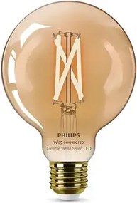 Philips WiZ Filament G95 jantarová / Chytrá LED žárovka / E27 / Wi-Fi,