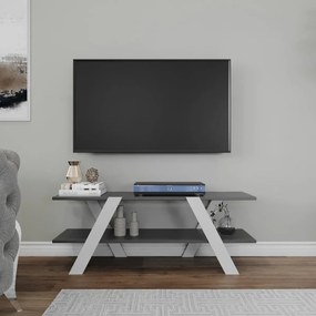 TV stolek APRIL 120 cm bílý/antracitový