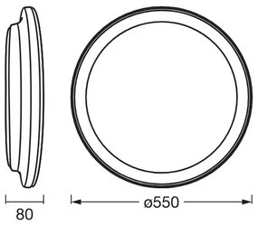 Osram - LED Stropní svítidlo ORBIS PEDERSON LED/36W/230V pr. 55 cm bílá