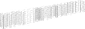 Gabionový vyvýšený záhon pozinkovaná ocel 450 x 30 x 60 cm 145646