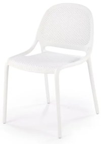 Halmar Plastová stohovatelná jídelní židle K532 - bílá