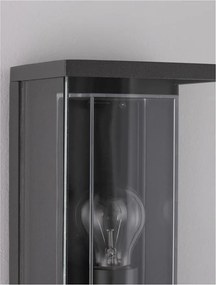 NV 9492710 Venkovní nástěnné svítidlo REGINA antracitový hliník a čiré sklo E27 1x12W 220-240V bez žárovky IP65 - NOVA LUCE