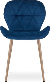 Jídelní židle MANGO VELVET, modrá