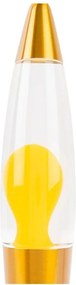Žlutá skleněná lávová lampa (výška 35,5 cm) Funky Rocket Lava – Leitmotiv