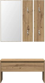 Sada nábytku do předsíně dub artisan kompozitní dřevo 3329172