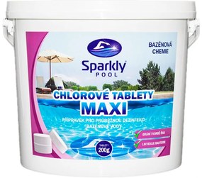 SparklyPool Sparkly POOL Chlorové tablety pomalurozpustné MAXI 5 kg