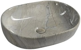 Sapho DALMA 59 x 42 x 14 cm MM413 keramické umyvadlo grigio
