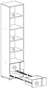 Meblar Regál Remo RM4