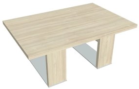 Konferenční stolek Verno+ S 120 x 80 cm, akát / červená
