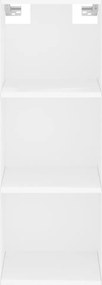 vidaXL Skříň highboard 34,5 x 34 x 180 cm kompozitní dřevo [3190093] Barva: bílá s vysokým leskem