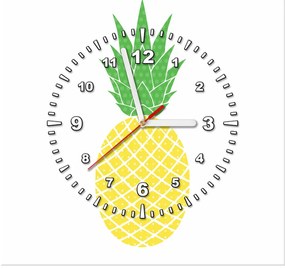 Gario Obraz s hodinami Ananas Rozměry: 30 x 30 cm