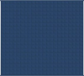 Zátěžová deka modrá 220 x 240 cm 11 kg textil 3154862
