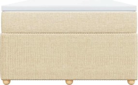 Box spring postel s matrací krémová 120x190 cm textil 3285558