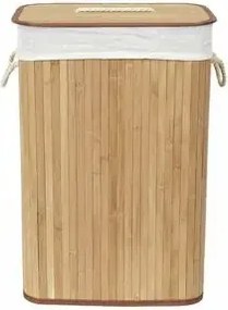 Compactor Bamboo - obdélníkový přírodní / Bambusový koš na prádlo s ví