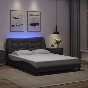 Rám postele s LED bez matrace Hvar šedý 120 x 200 cm 3213923
