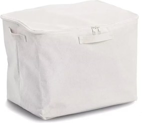 Zeller Present Úložný textilní box se zipem na uložení textilu CREAM, 38 × 27 × 27 cm