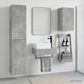 Sada koupelnového nábytku 3 ks Betonově šedá 33 x 34,5 x 160 cm 3406056