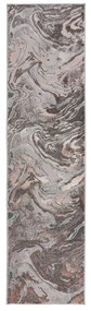 Šedo-béžový běhoun Flair Rugs Marbled, 80 x 300 cm