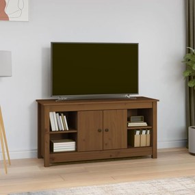 vidaXL TV skříňka 103 x 36,5 x 52 cm masivní borové dřevo [814575] Barva: Bílá