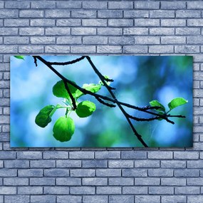akrylový obraz Větev Listy Rostlina Příroda 120x60 cm