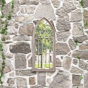 Zahradní zrcadlo pískové 70 x 30 cm železo pro použití venku 318363