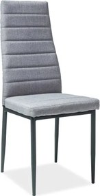 Nábytkáři ORFA H-265 Jídelní židle-látka ŠEDÁ č.6 / nohy černý kov (H265SZ) (S) (K150-E)