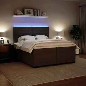 Box spring postel s matrací světle šedá 200x200 cm samet 3293314