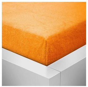 Písecké lůžkoviny Froté prostěradlo 180x200 /25cm - oranžové
