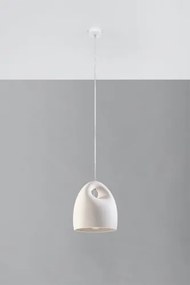 Závěsné svítidlo SOLLUX Bukano E27 1x60W bez zdroje keramika bílá SL.0842