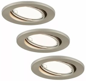 Briloner 7221-032 - SADA 3x LED Koupelnové svítidlo 1xGU10/3W/230V matný chrom