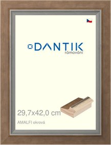 DANTIK rámeček 29,7x42 | AMALFI okrová (Plexi Čiré)