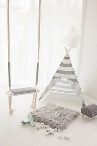 lovel.cz Dětský teepee stan Stripes - Grey