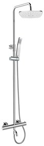 Mereo - Sprchový set s vanovým termostatem, 23x23 cm, 1 proud, chrom CB60101TSB