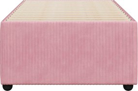 Rám postele růžový 90 x 200 cm samet 3284987