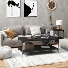 vidaXL Konferenční stolek 80 x 50 x 40 cm kompozitní dřevo [819370] Barva: Černá