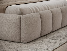 Postel Edvige + Dřevěný rám + plynový výtah + kontejner 140x200