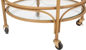 Designový servírovací vozík Gennipha 51 cm hnědý