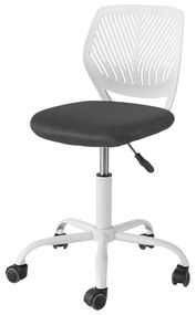 Sobuy FST64-W Psací židle Stolní židle Dětská otočná židle Otočná židle Kancelářská židle Bílá Výška sedáku: 46-58cm