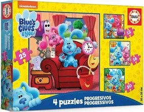 EDUCA Puzzle Blue's Clues 4v1 / (12  16  20  25 dílků) / od 3 let