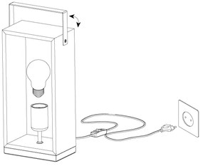 Eglo 43415 - Stolní lampa FAMBOROUGH 1xE27/40W/230V