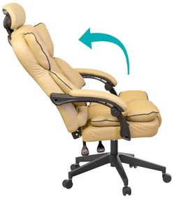 Ředitelská otočná židle LUX, ve více barvách, béžová