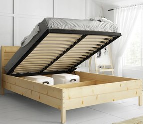 INTERBEDS postel 180x200 dřevěný kovový zvedací rošt Continental Matrace