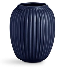 Tmavě modrá kameninová váza Kähler Design Hammershoi, ⌀ 16,5 cm