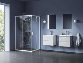 Ravak Blix II - Sprchové dveře NBLRV2K-120, 120x195 cm, matná bílá/čiré sklo 1XMG0E00Z1