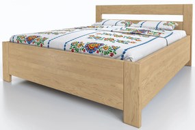 Vlastní výroba Jasanová posteľ Romana s úložným prostorem