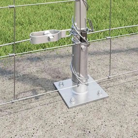 Svařovaná drátěná plotina s betonovou základnou 25 x 1,4 m 3351516