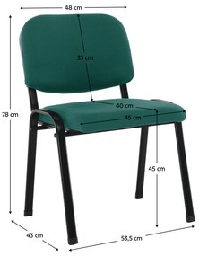 Kondela Kancelářská židle, zelená, ISO ECO