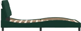 Rám postele bez matrace tmavě zelená 90 x 200 cm samet 3207902