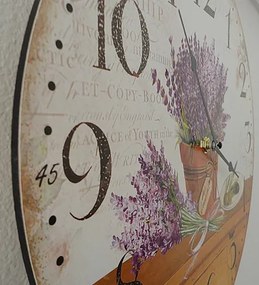 Dřevěné hodiny, Nástěnné hodiny dřevěné.,obraz na zeď | SENTOP HLC18500